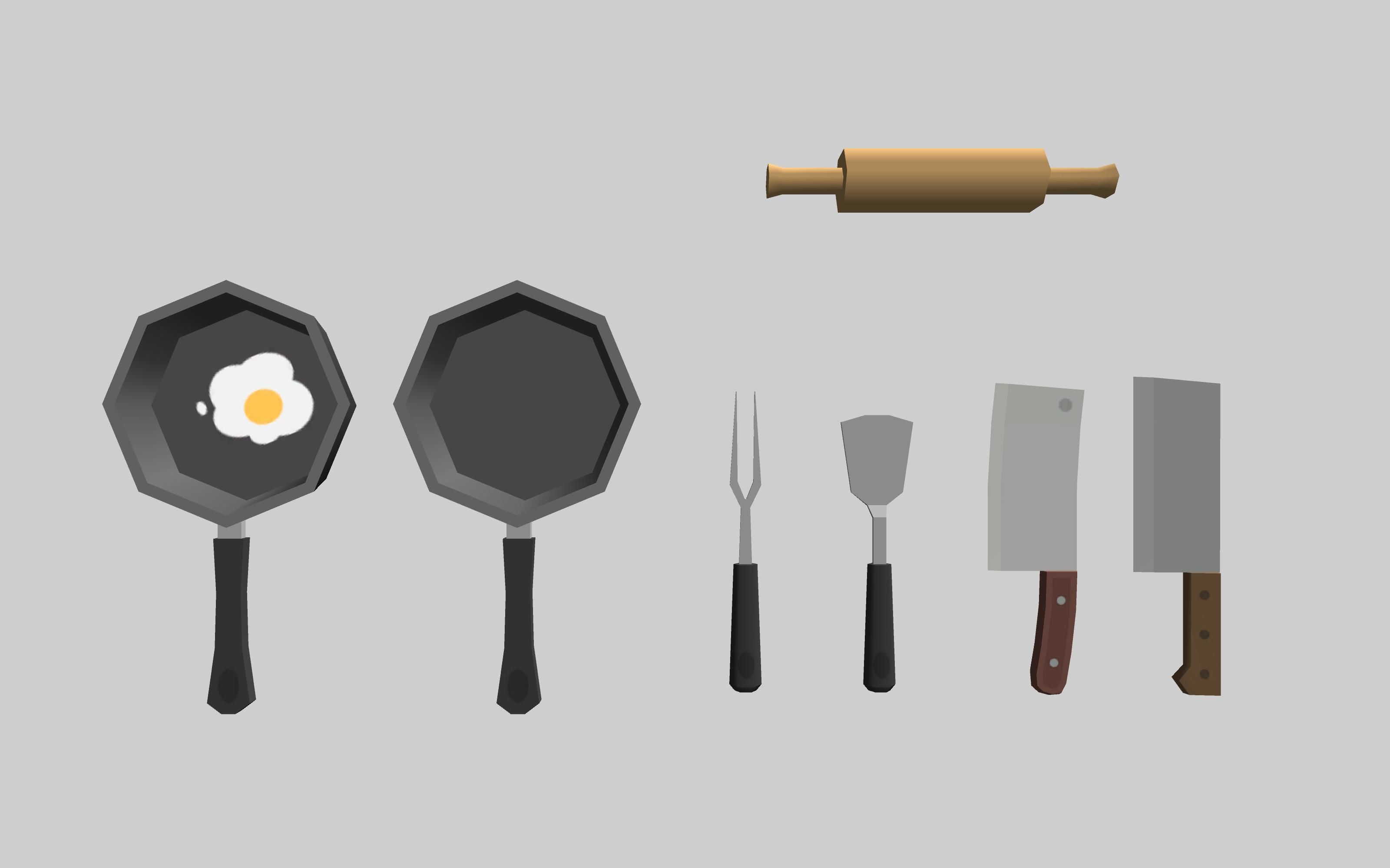 3D model Low poly Melee and Tools VR / AR / low-poly | CGTrader