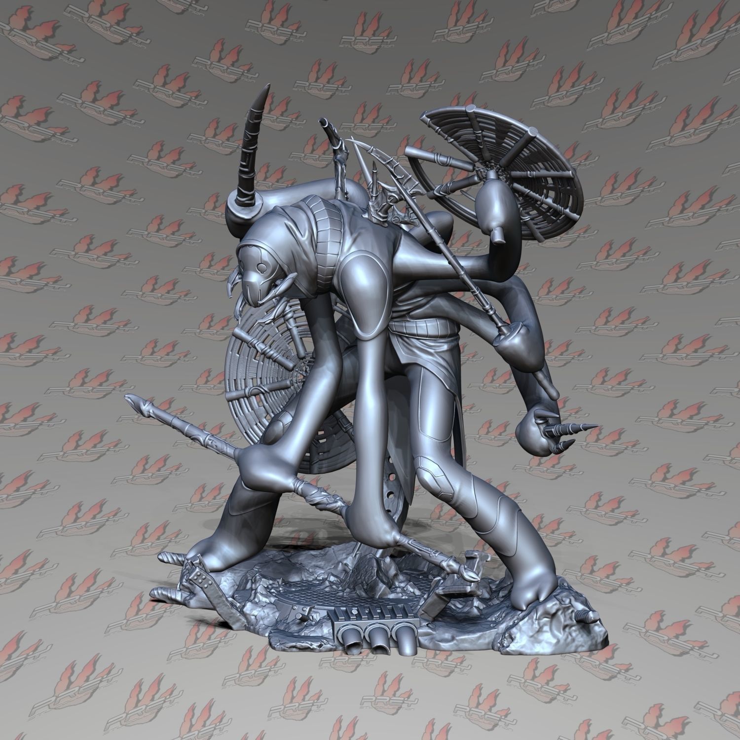 HAKK-R 1-10 SCALE PRESUPPORTED 3D model 3D printable | CGTrader