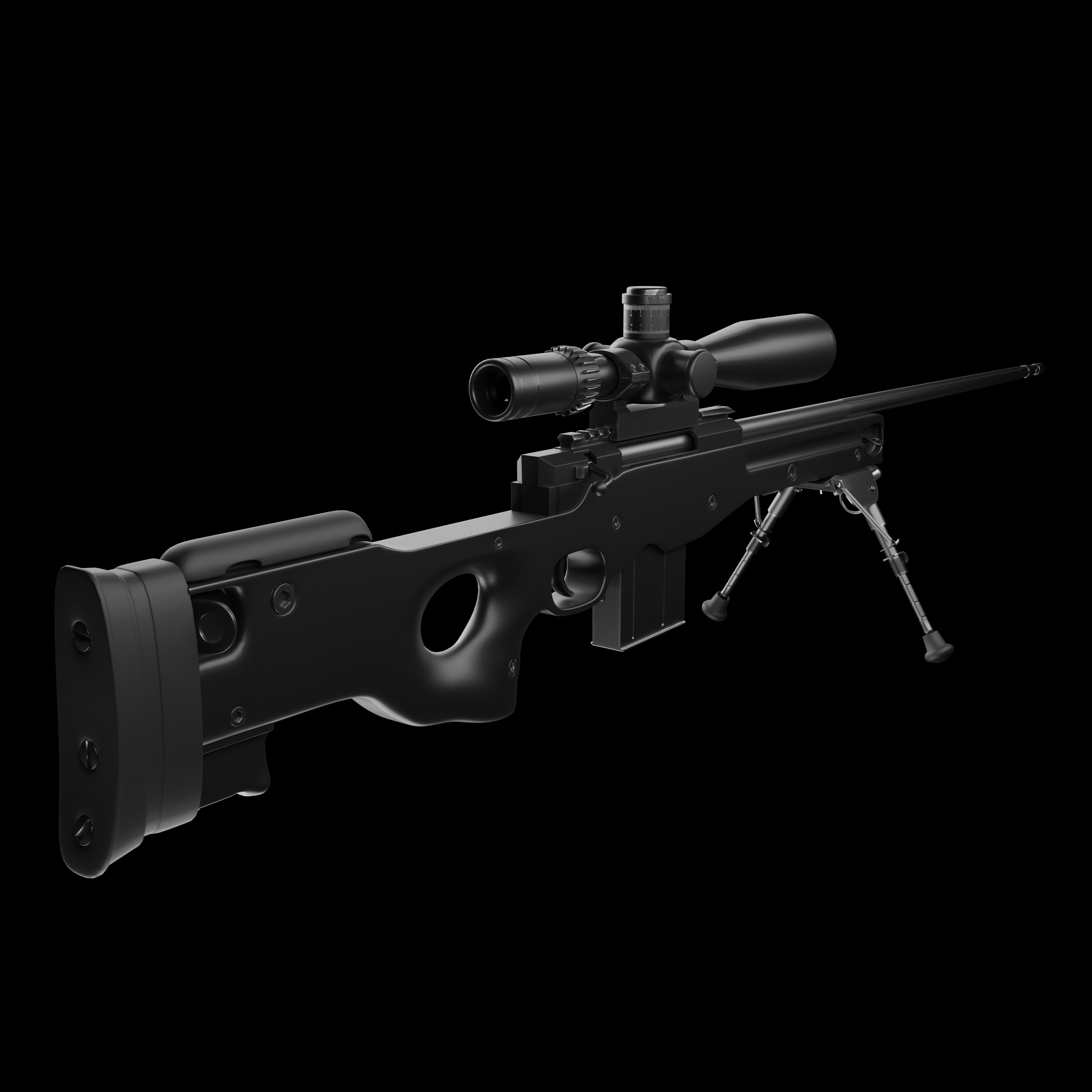 3D model Sniper Rifle VR / AR / low-poly | CGTrader