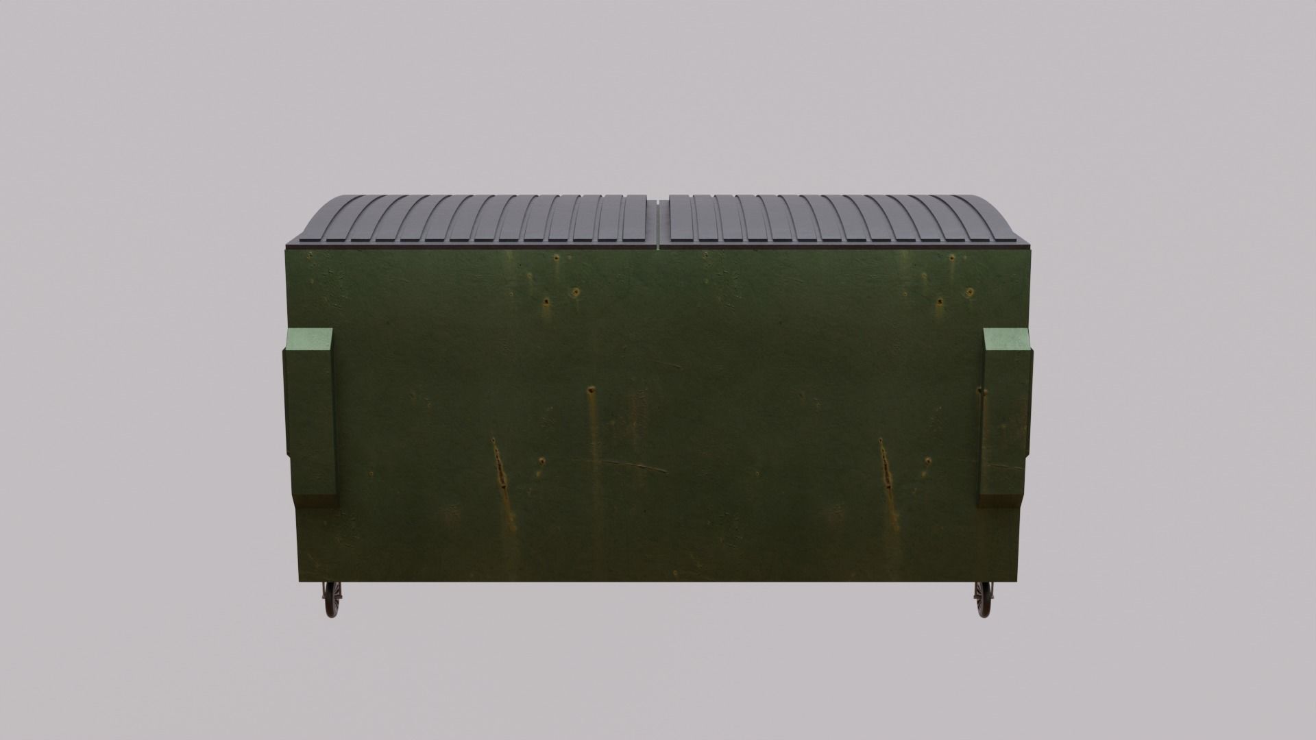3D model Green Dumpster VR / AR / low-poly | CGTrader
