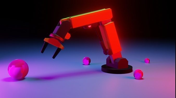 3D model Robotic Arm VR / AR / low-poly | CGTrader