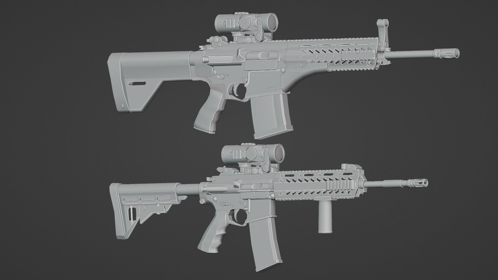 3D model Turkish MKEK MPT Infantry Rifle Pack with ASELSAN A950 VR / AR ...