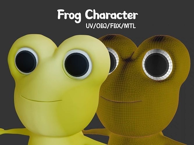 Frog 3D model character 3D model rigged | CGTrader