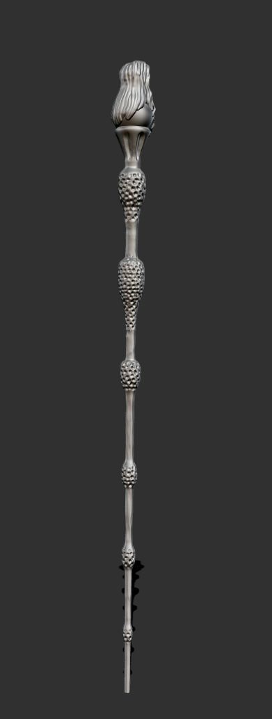Dumbledore wand 3D model 3D printable | CGTrader