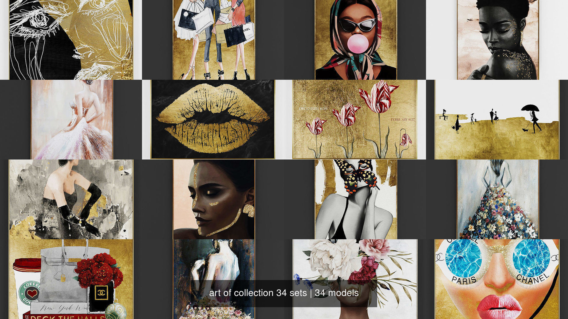 art of collection 34 sets | CGTrader