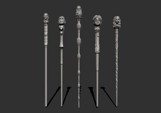 magic wands 3D Model Collection | CGTrader