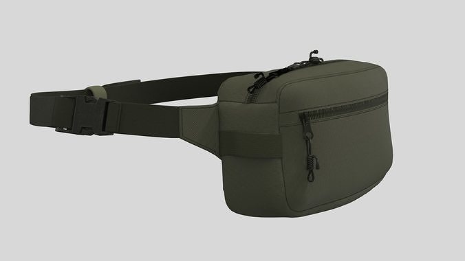 Waistbag fanny pack Clo3d 3D model | CGTrader