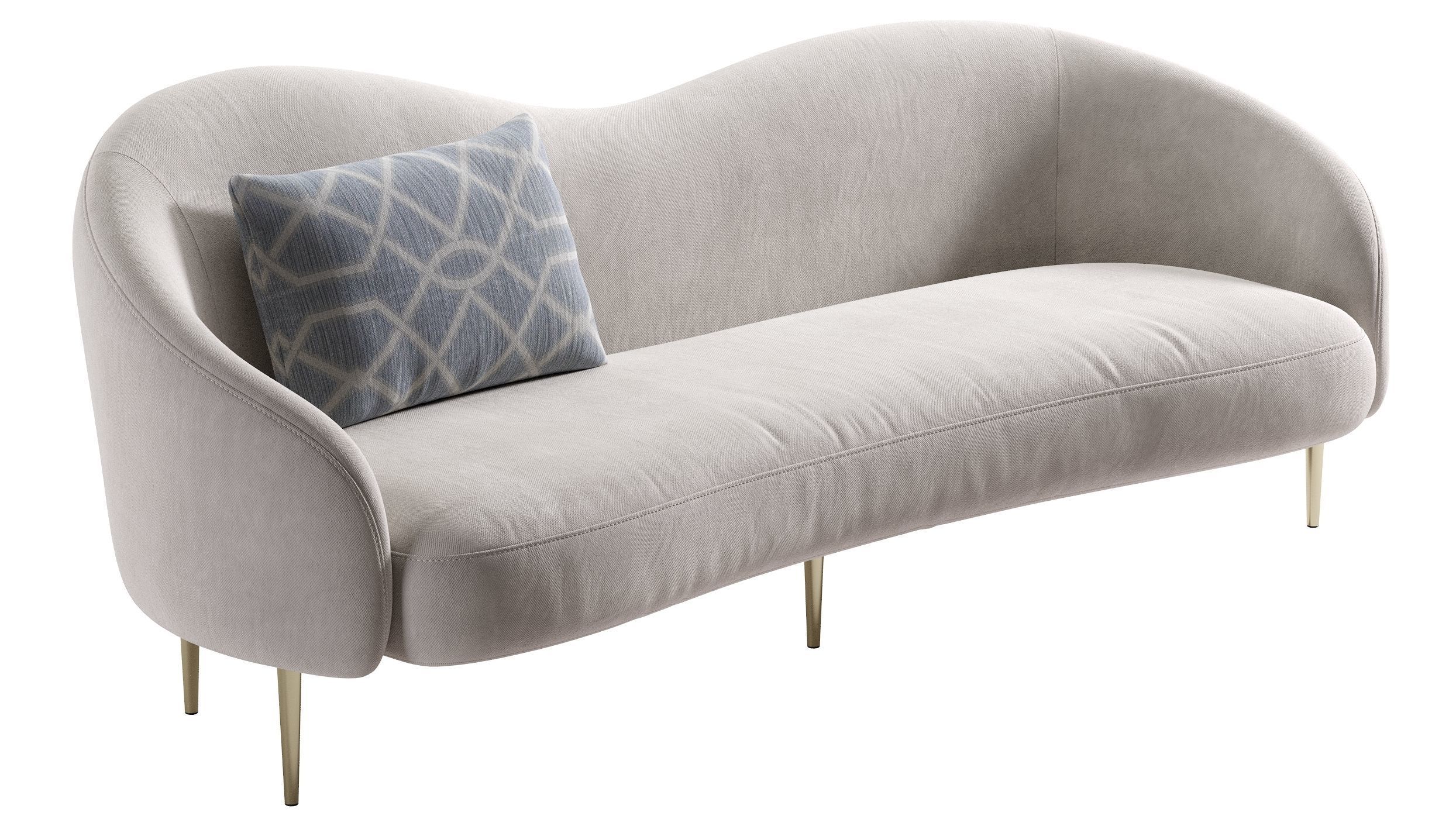 Shurtz Upholstered Sofa 3D model | CGTrader