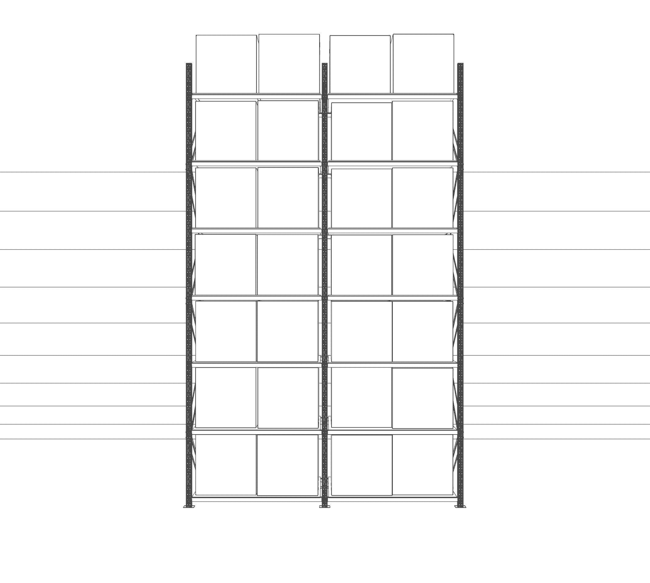 Warehouse Shelf Stack 3D model | CGTrader
