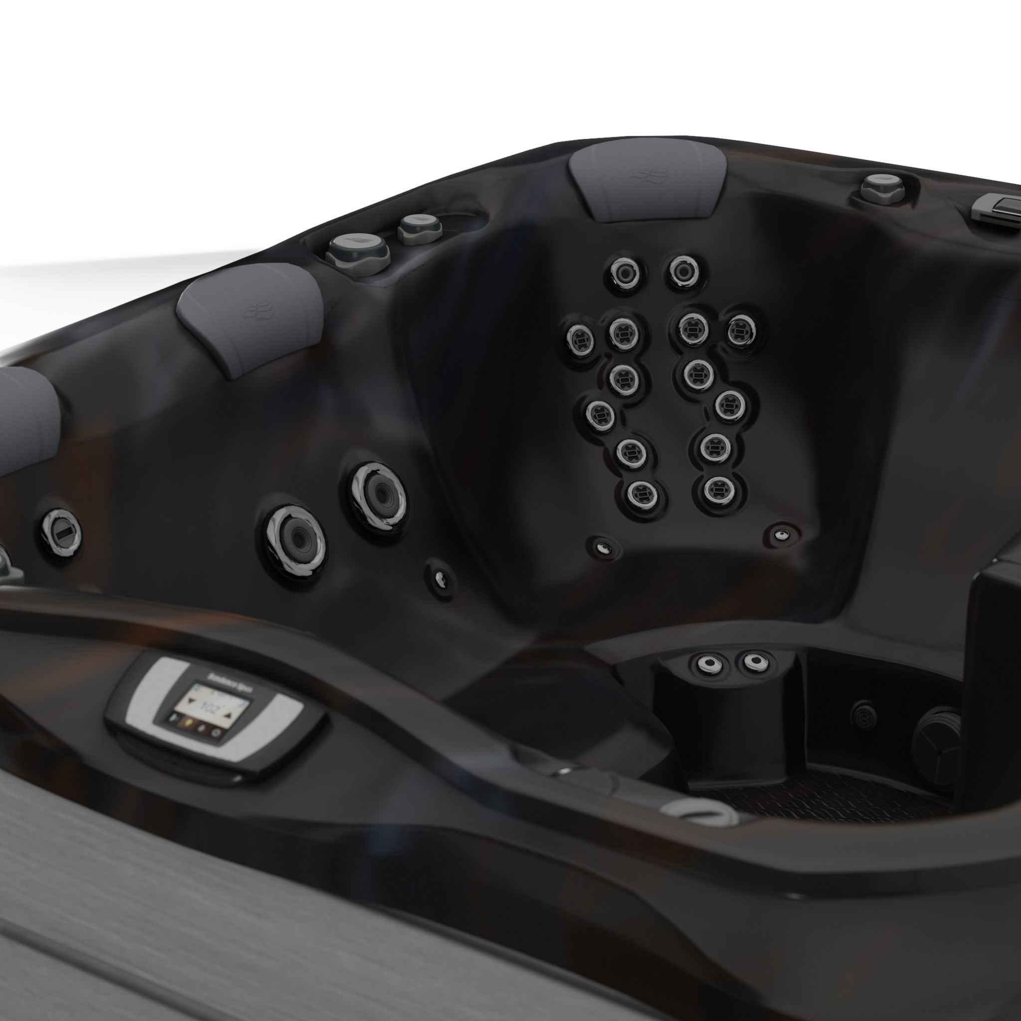 3D model 3D model of Hot Tub Jacuzzi Sundance Spas Marin VR / AR / low ...