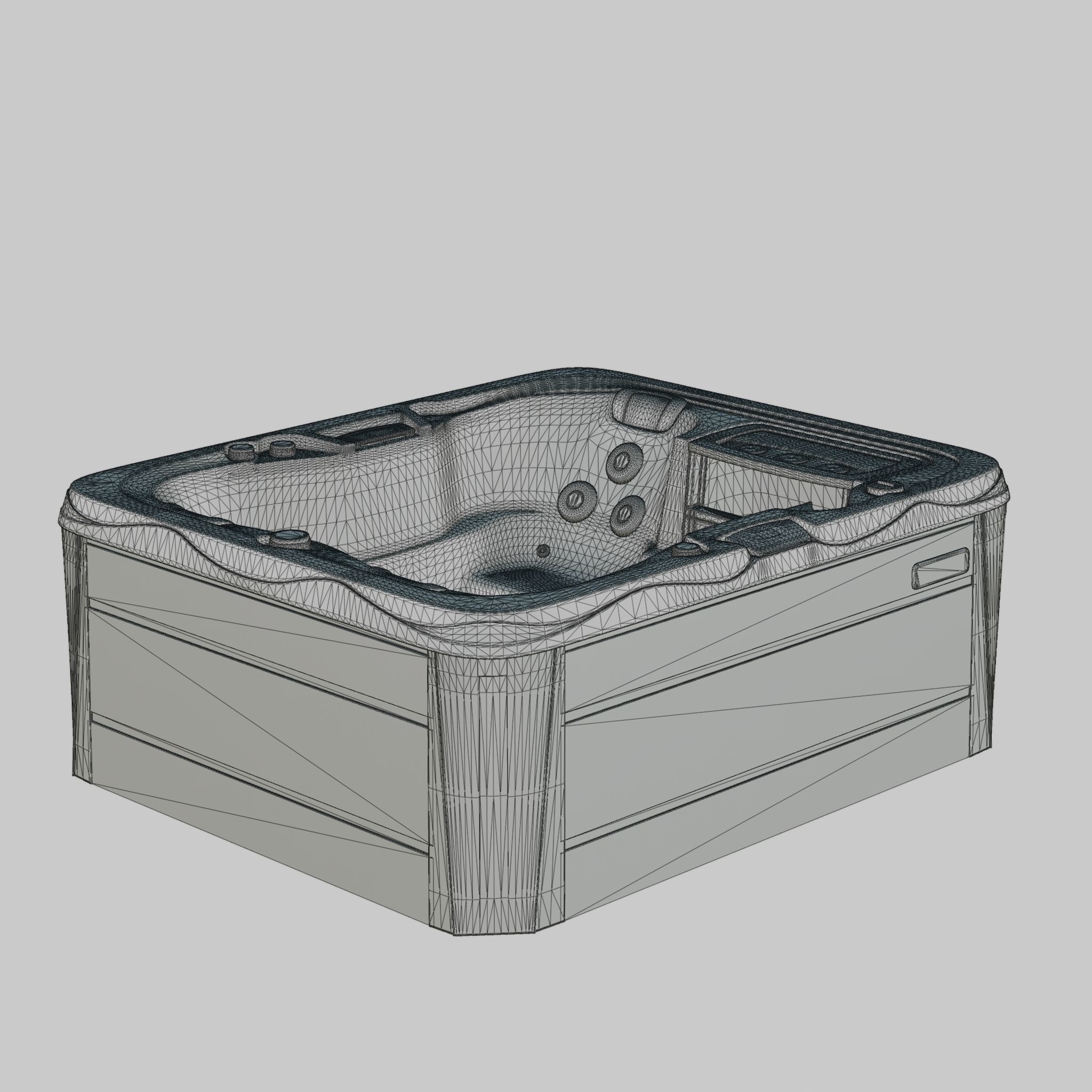 3D model 3D model of Hot Tub Jacuzzi Sundance Spas Capri VR / AR / low ...