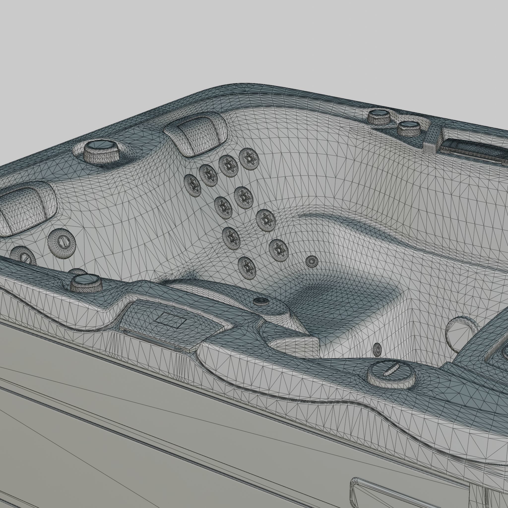 3D model 3D model of Hot Tub Jacuzzi Sundance Spas Capri VR / AR / low ...