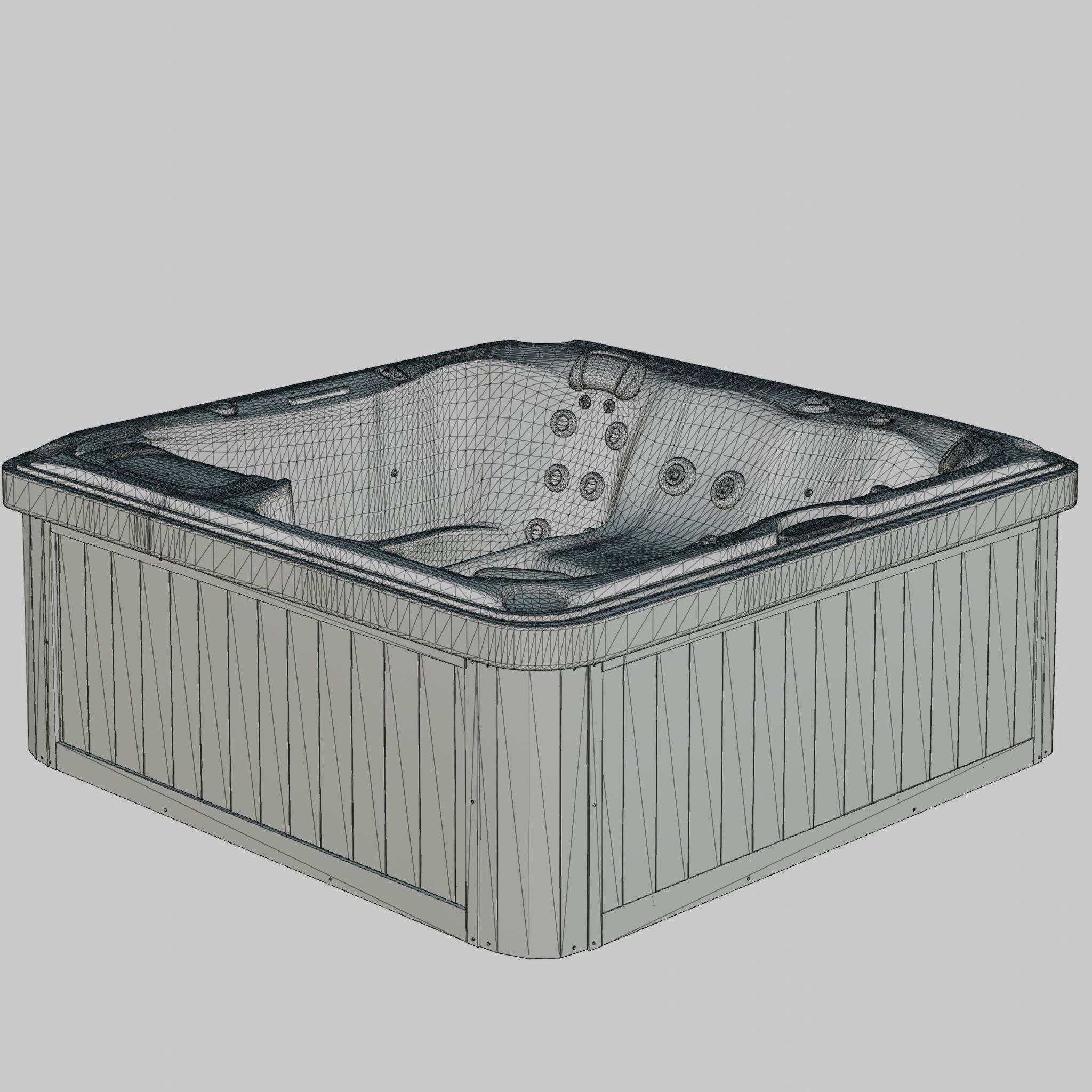 3D model 3D model of Hot Tub Jacuzzi Sundance Spas Hamilton VR / AR ...
