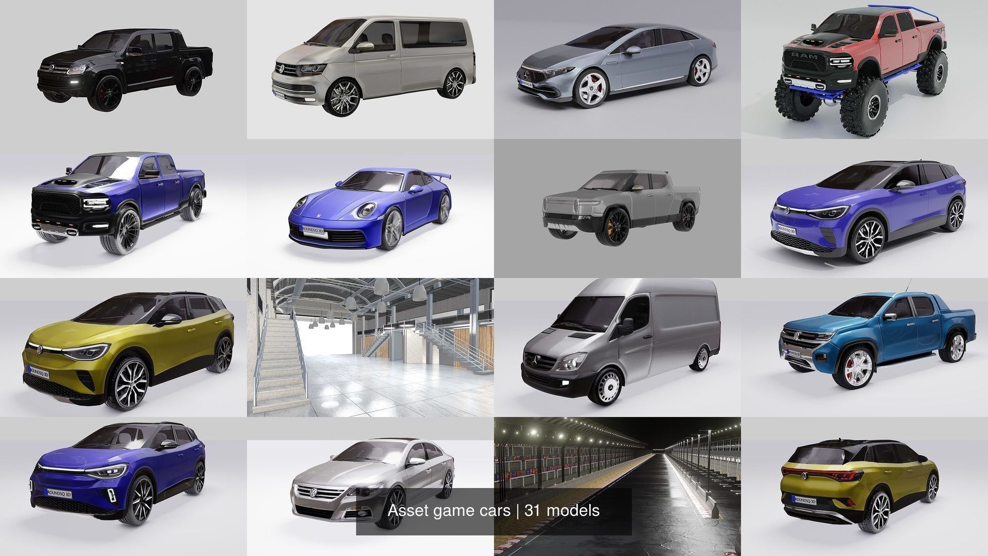 Asset game cars 3D Model Collection | CGTrader