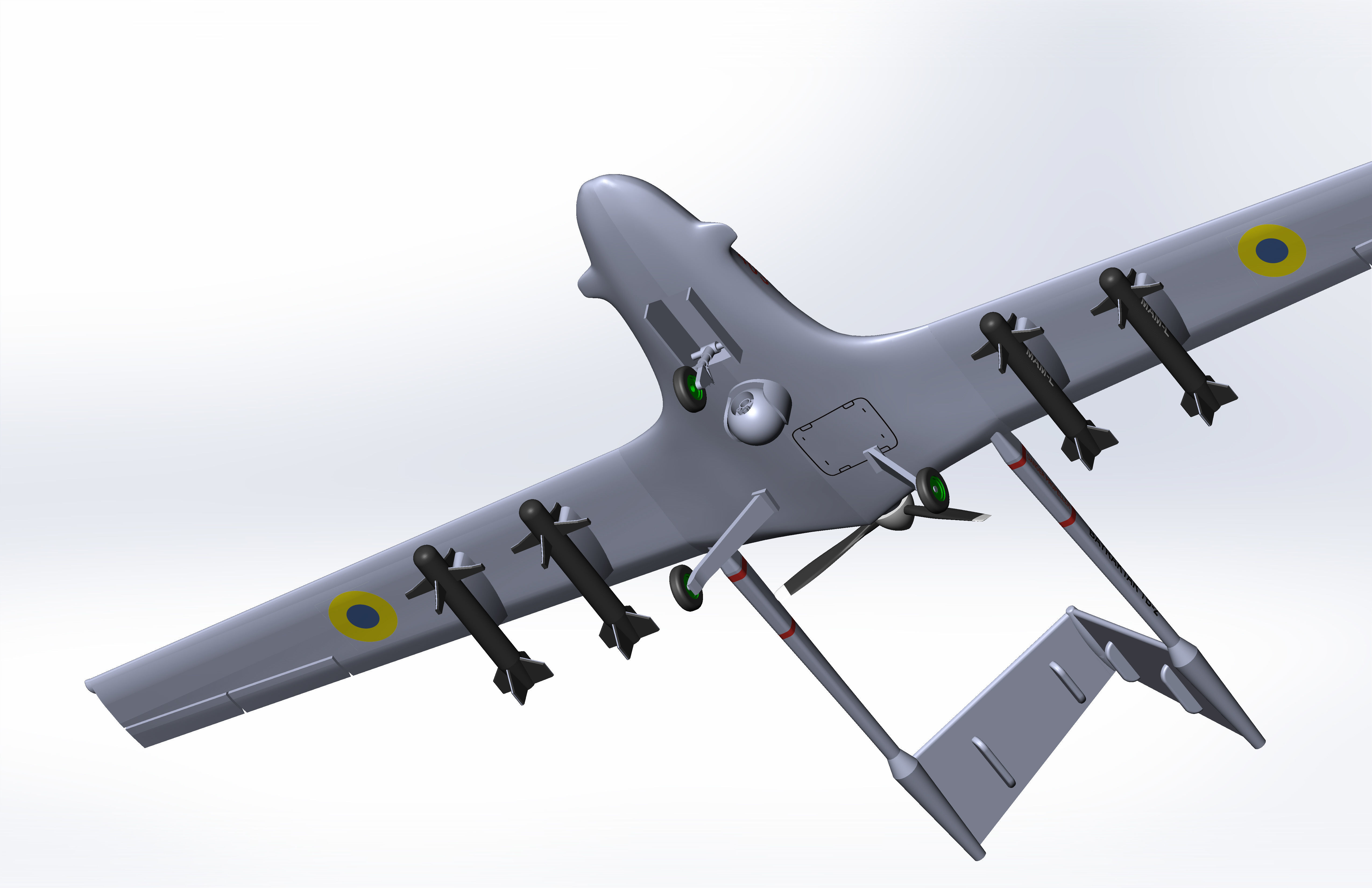 Bayraktar TB2 for 3d print 3D model 3D printable | CGTrader