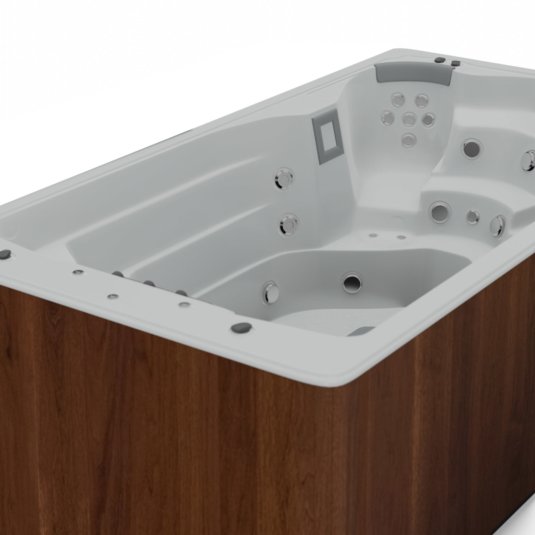 3D model 3D model of Hot Tub Jacuzzi Swim Life DualStream VR / AR / low ...