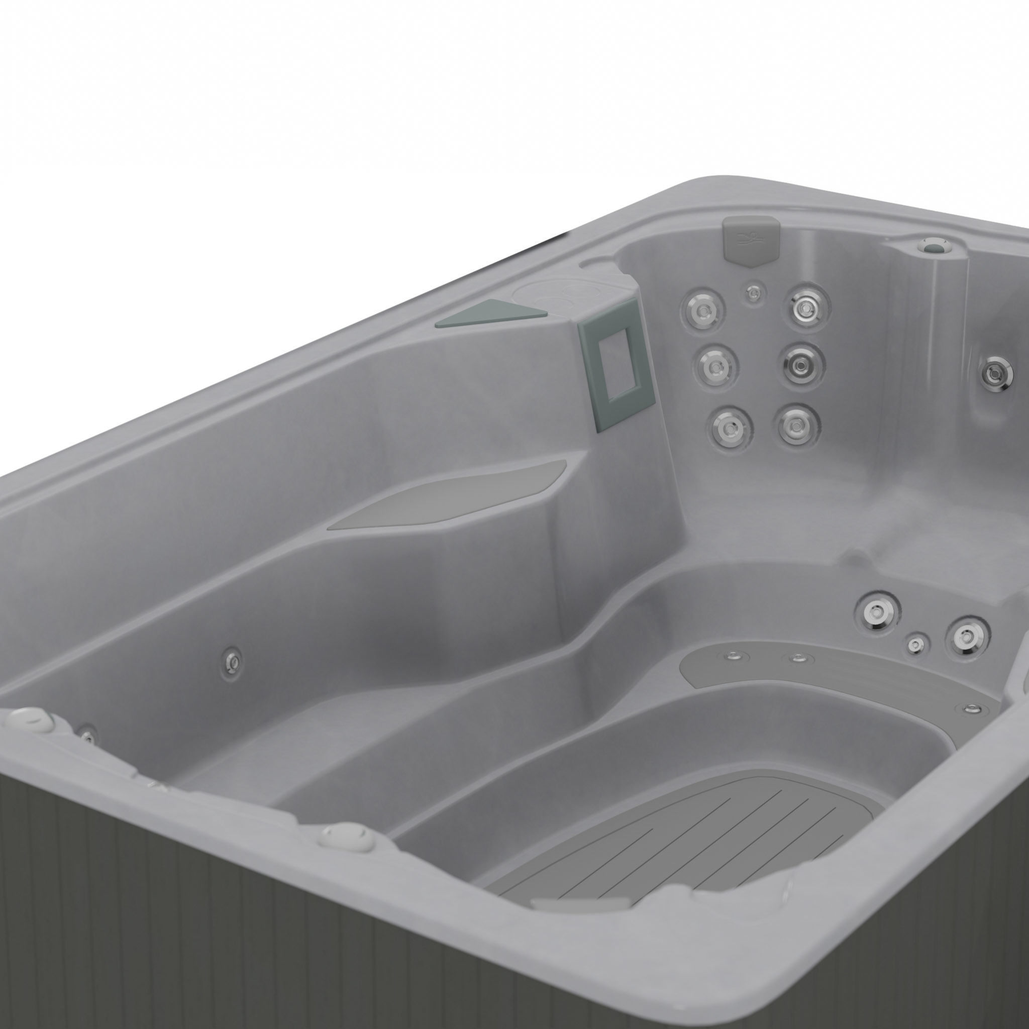 3D model 3D model of Hot Tub Jacuzzi Swim Life SwimFun 12 VR / AR / low ...