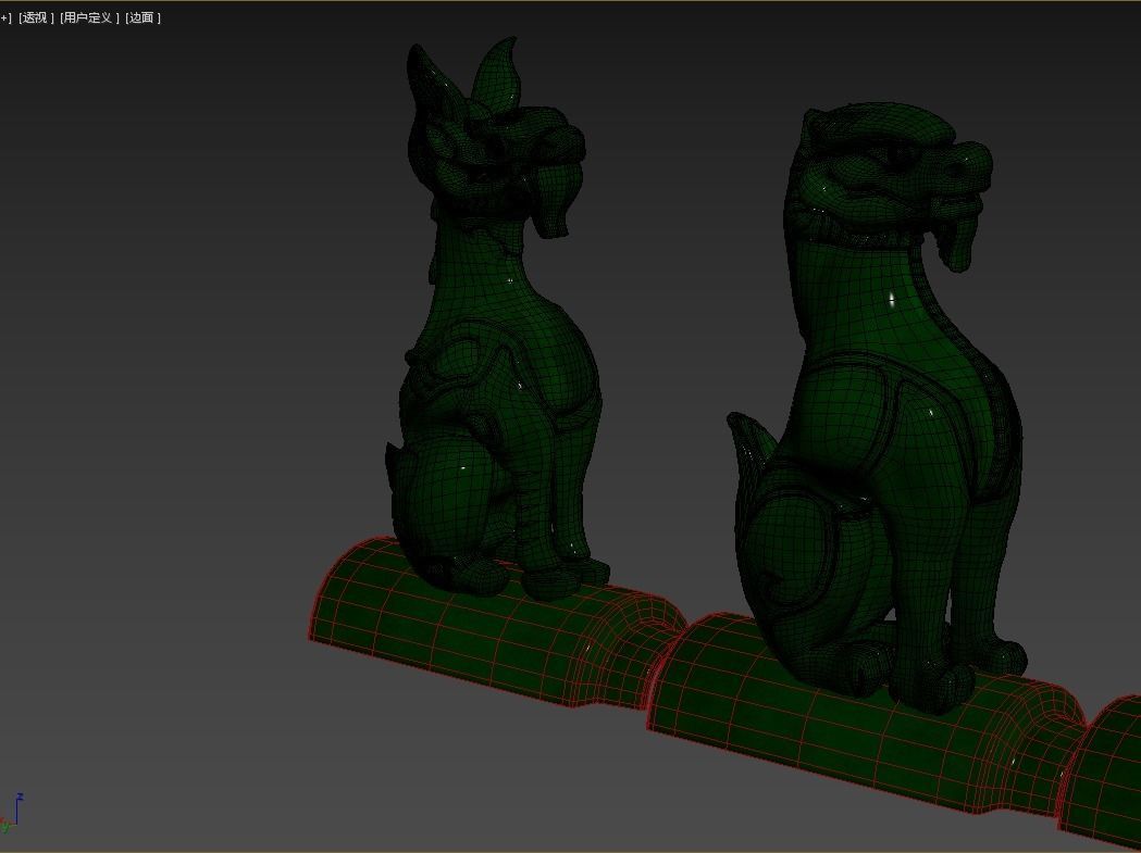 Chinese roof ridge beast Chinese style 3D model | CGTrader