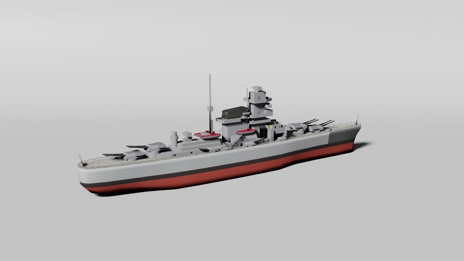 Historical German WW2 battleship 3D model | CGTrader