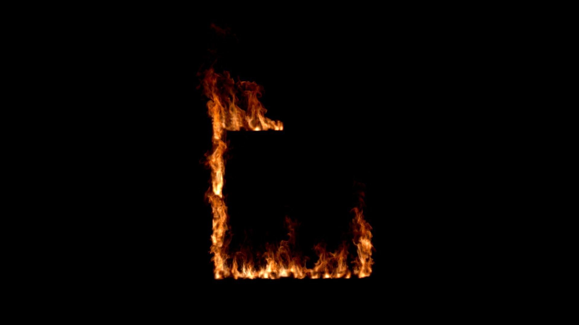 Fire combastion burn window 3D model animated | CGTrader