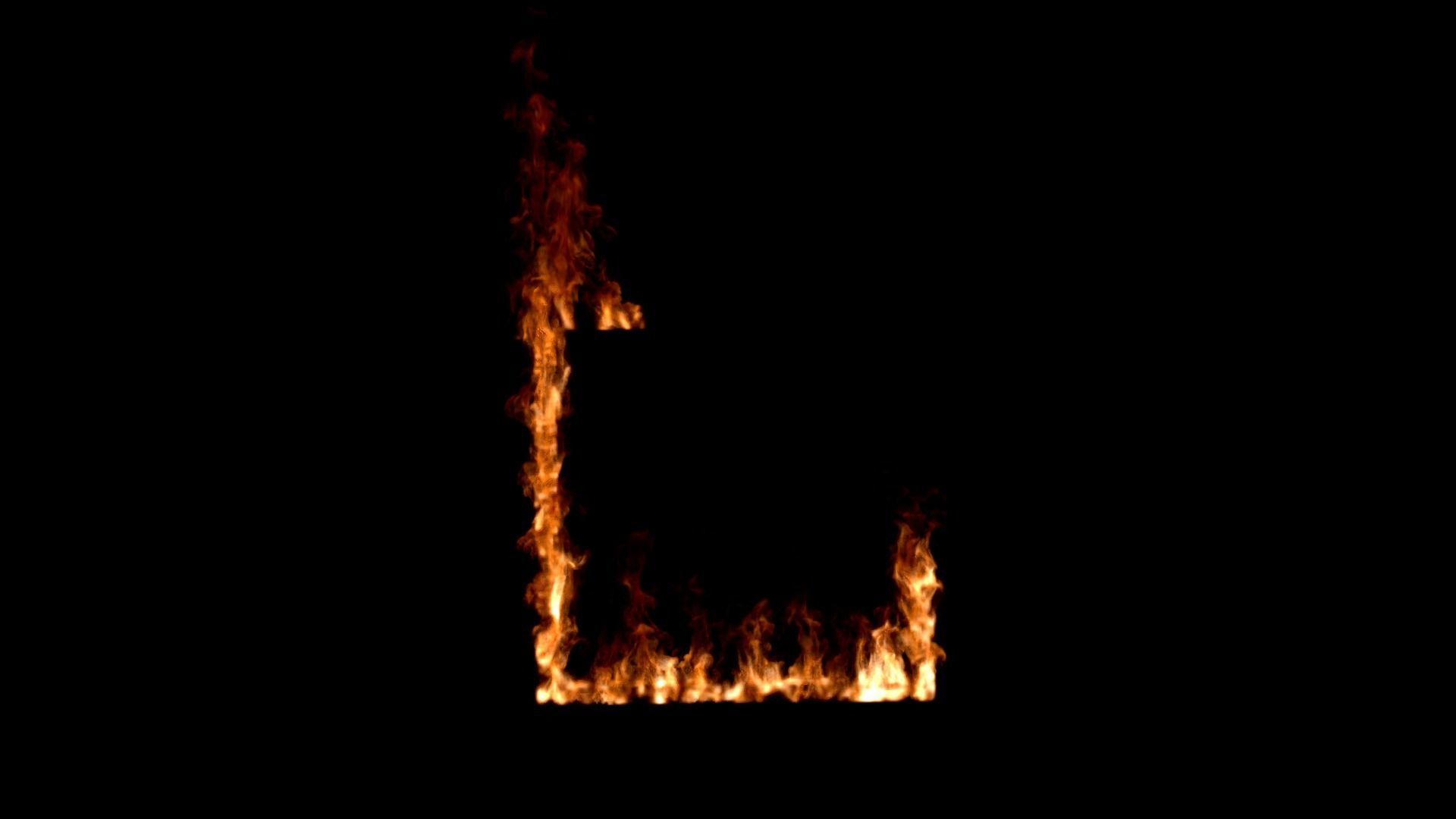 Fire combastion burn window 3D model animated | CGTrader