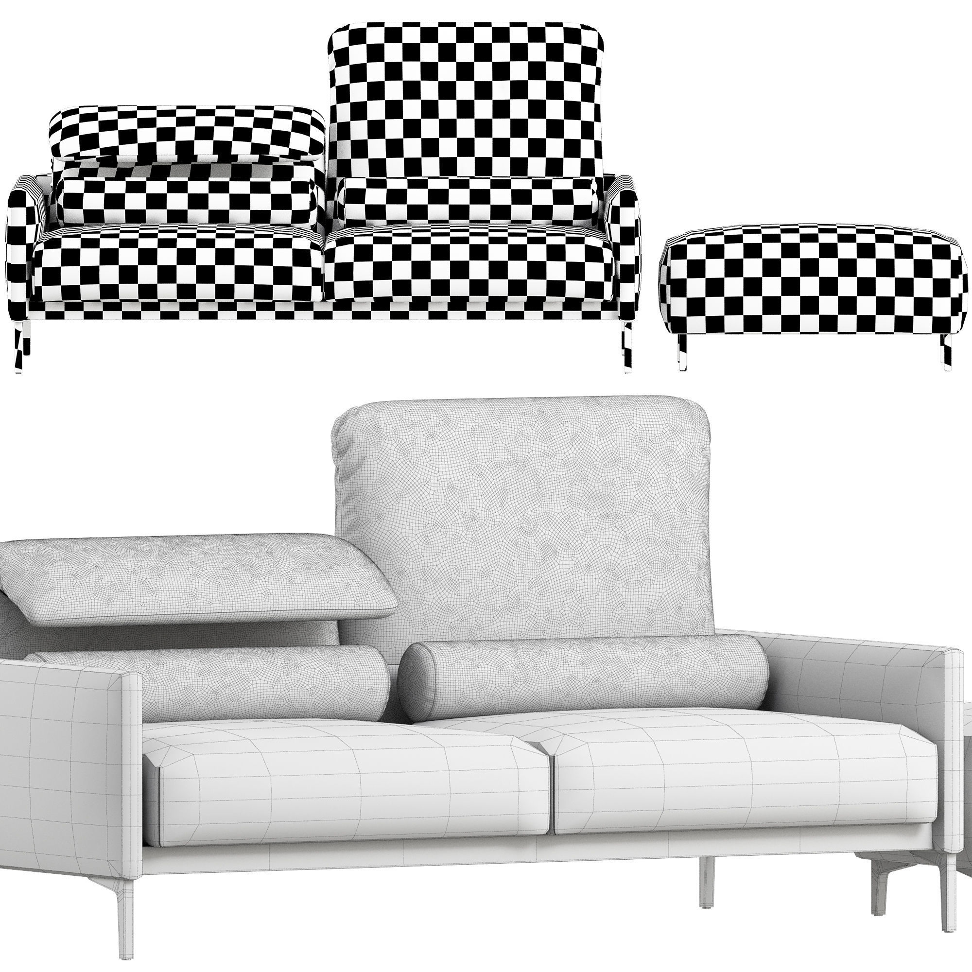 3D model AVALANCHE Sofa VR / AR / low-poly | CGTrader