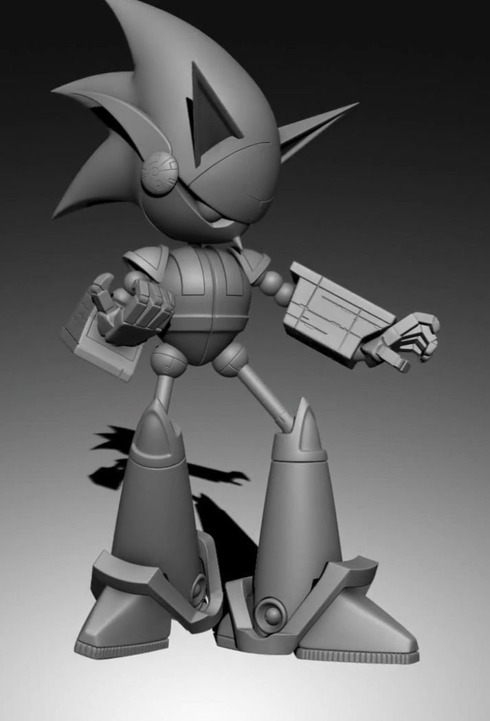 Mecha Sonic 3D model 3D printable | CGTrader
