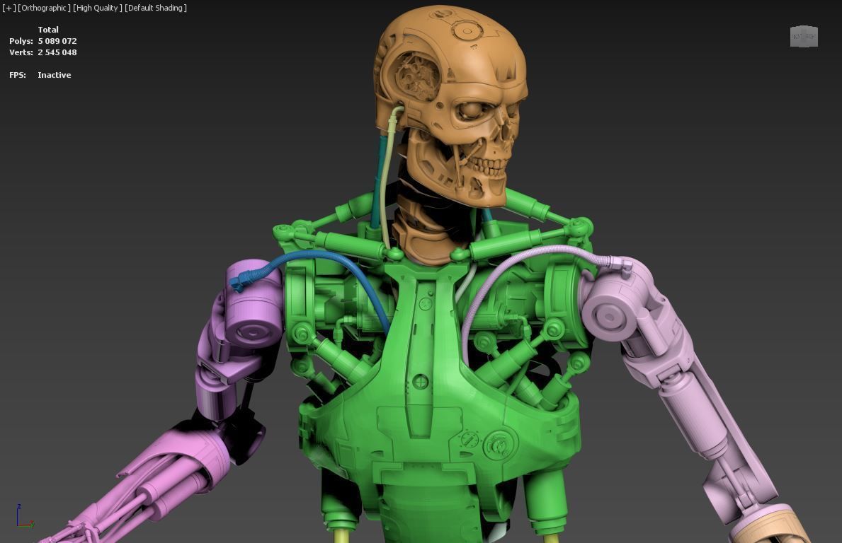 Terminator T-800 Endoskeleton Rekvizit T1 3D model 3D printable | CGTrader