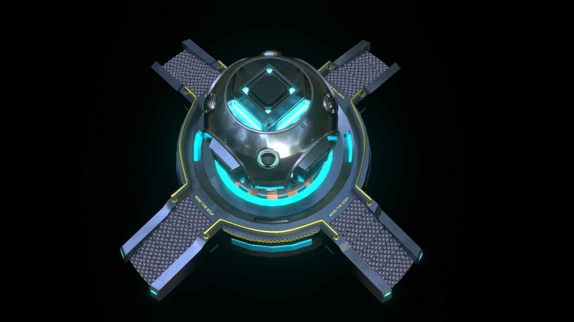 3D model Sci-Fi Reactor VR / AR / low-poly | CGTrader