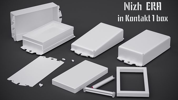Nizh in Kontakt-1 box - ERA for Tank High Poly 3D model 3D model 3D ...
