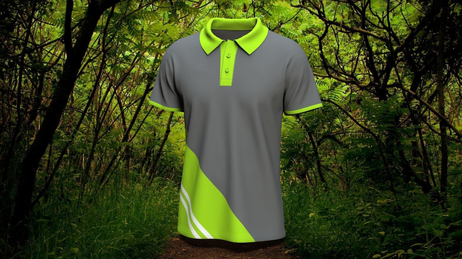 Mens Knit Fashion Polo 3D model | CGTrader