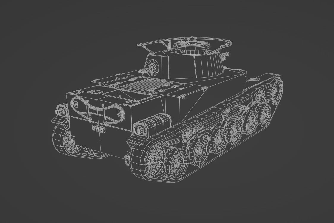 3D model Ka-Ho Flamethrower Tank VR / AR / low-poly | CGTrader