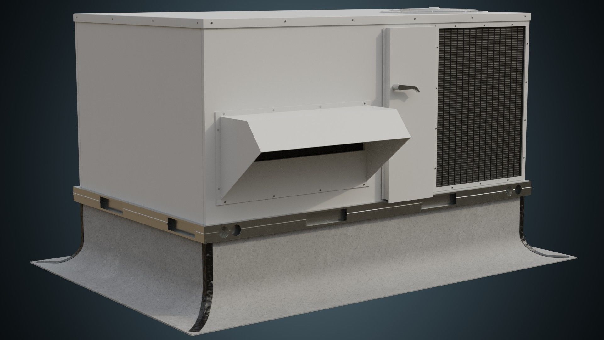 3D model Rooftop AC Unit 6A VR / AR / low-poly | CGTrader