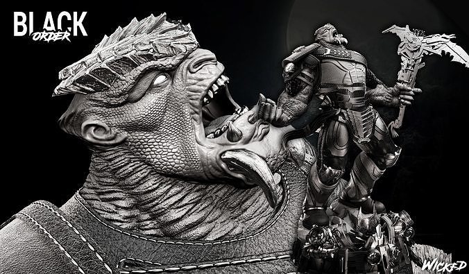 Wicked Marvel Cull Obsidian Sculpture ready for 3d printing 3D model 3D ...