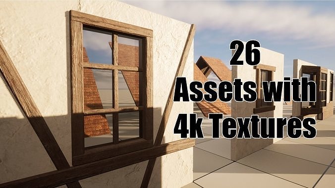 Modular Medieval Building Assets - 4k and Low Res Textures 3D model ...