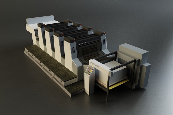 Offset Printer 3D model | CGTrader