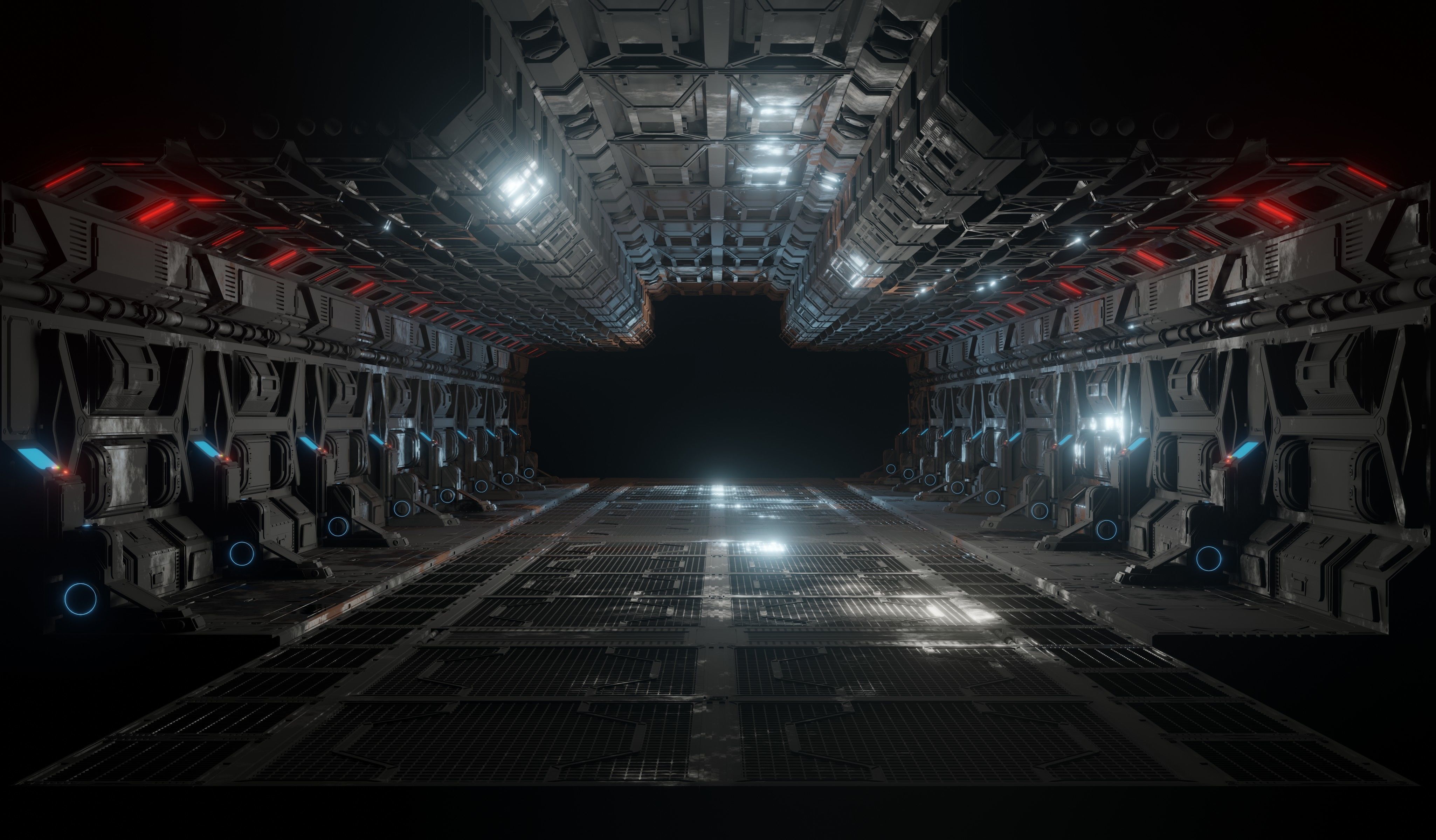 Sci-fi laboratory work room 3D model | CGTrader
