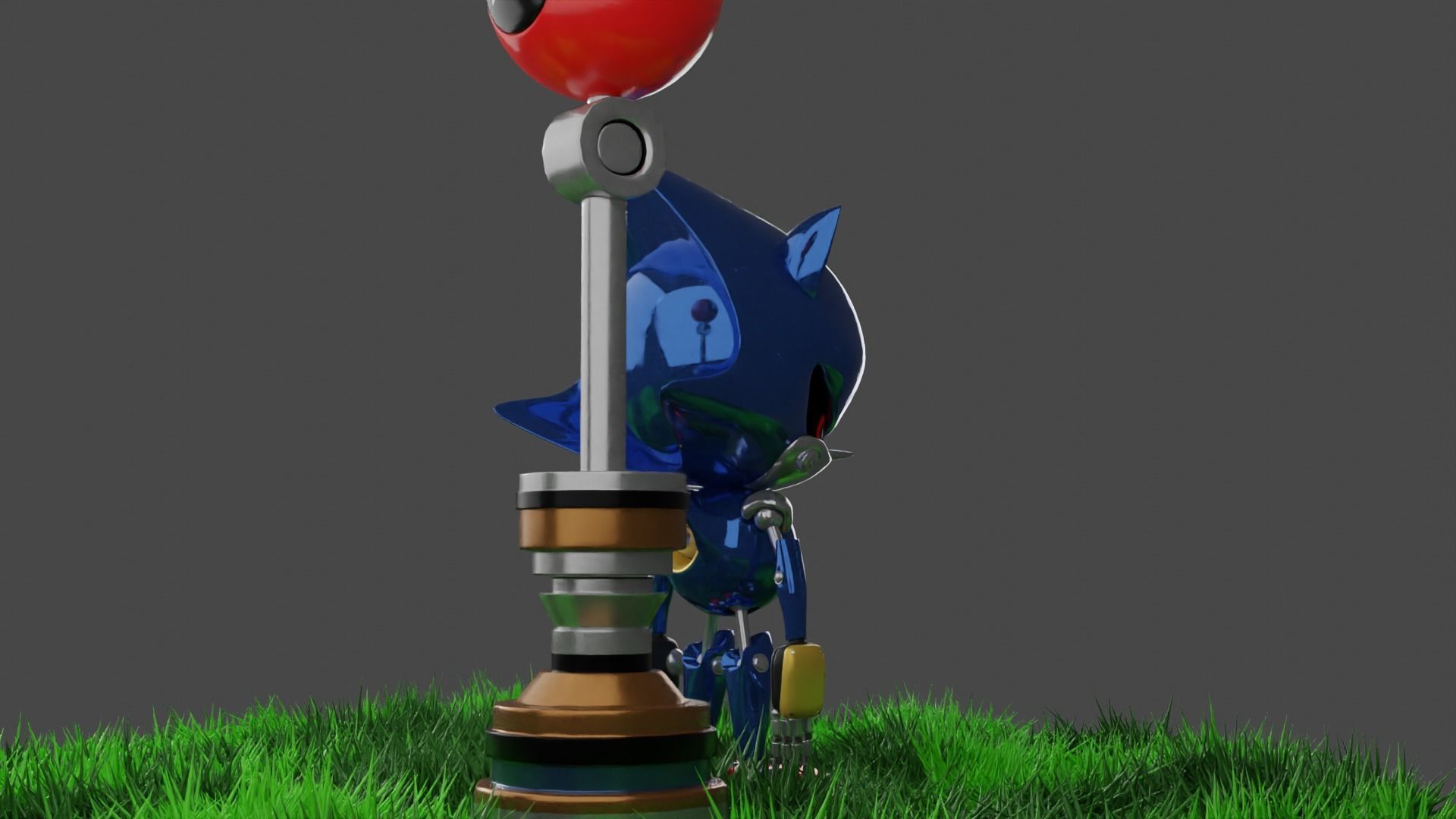 Metal Sonic 3D model rigged | CGTrader