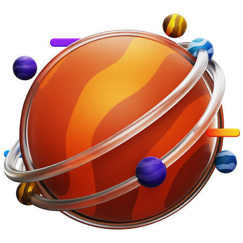 3D model Virtual World 3D Icon VR / AR / low-poly | CGTrader