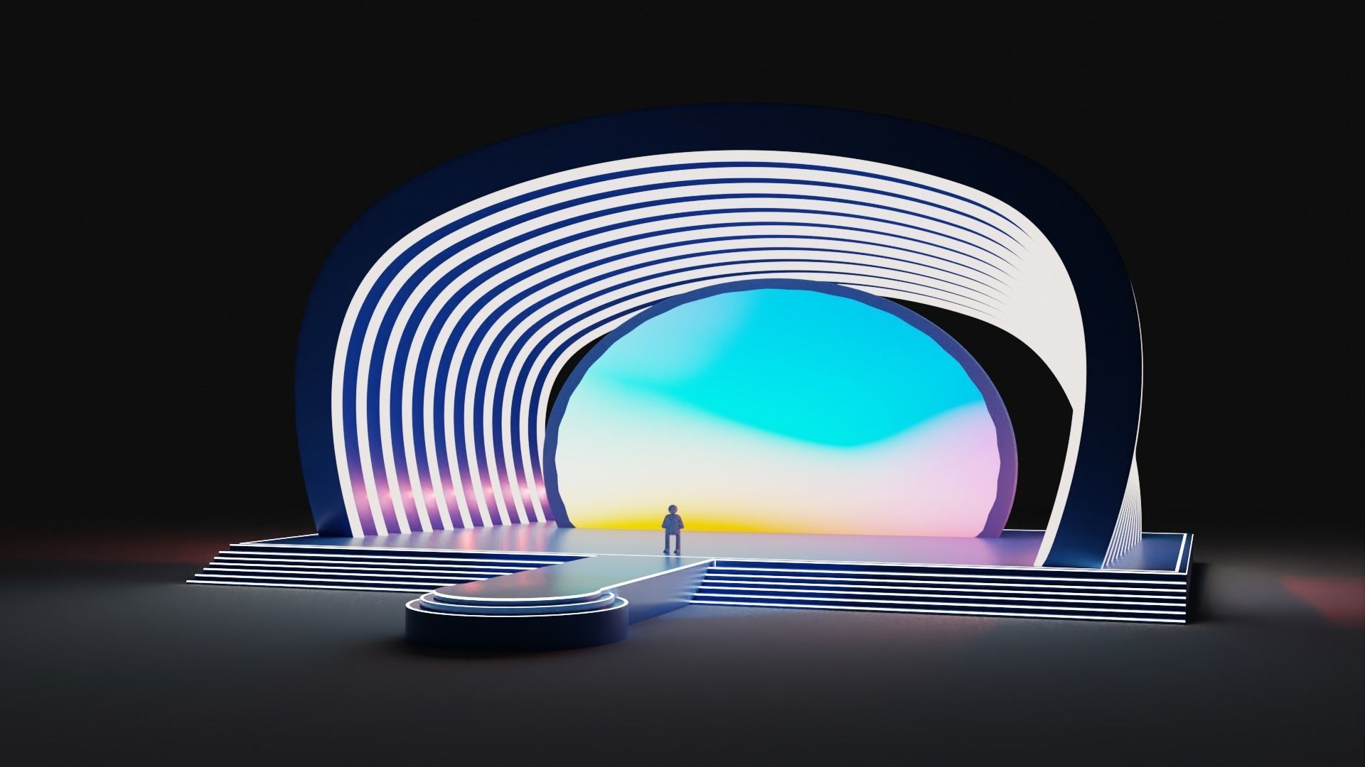 Entertainment Concert or Award Event Stage 3D model 3D model | CGTrader