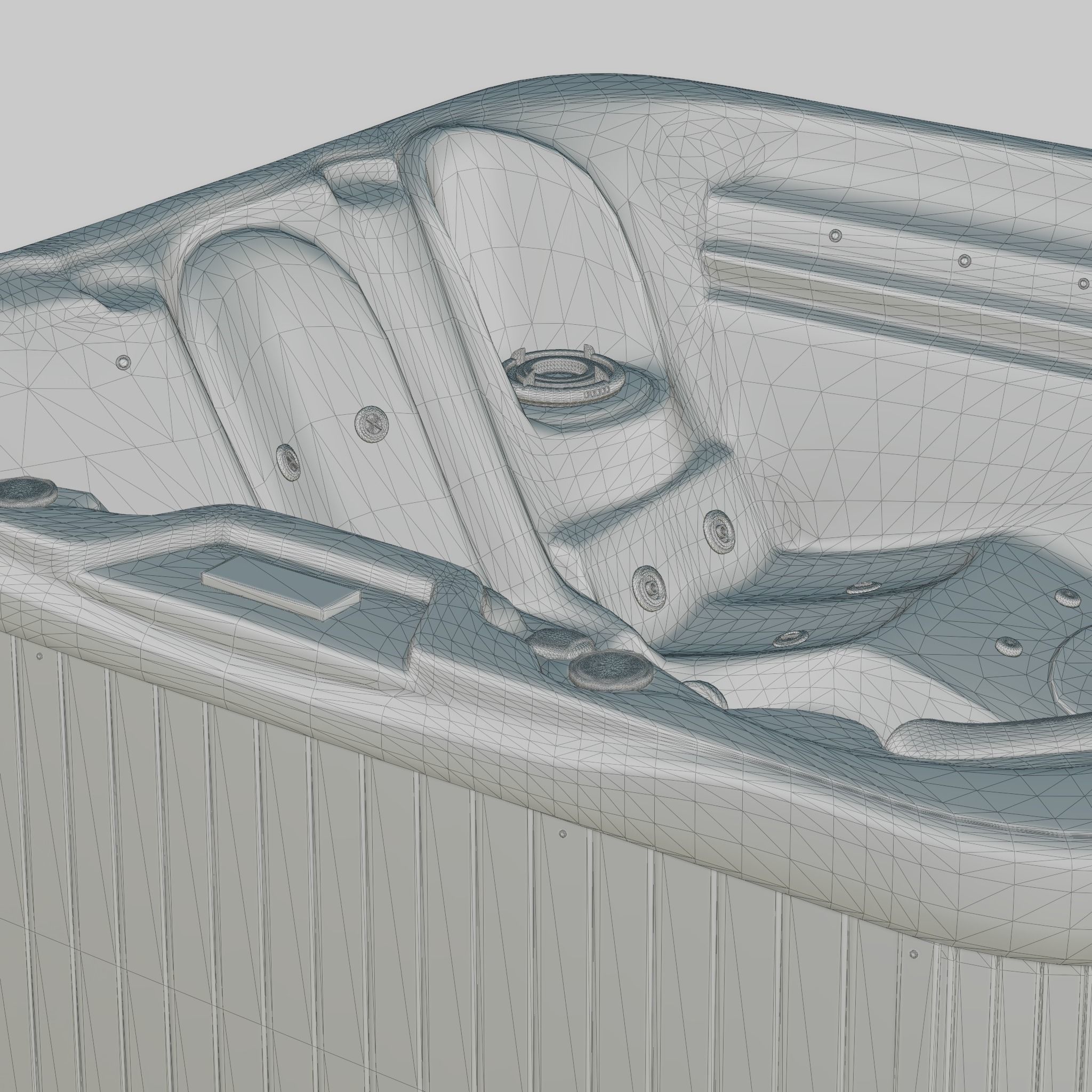 3D model 3D model of Hot Tub Jacuzzi MSPA Lofoten VR / AR / low-poly ...
