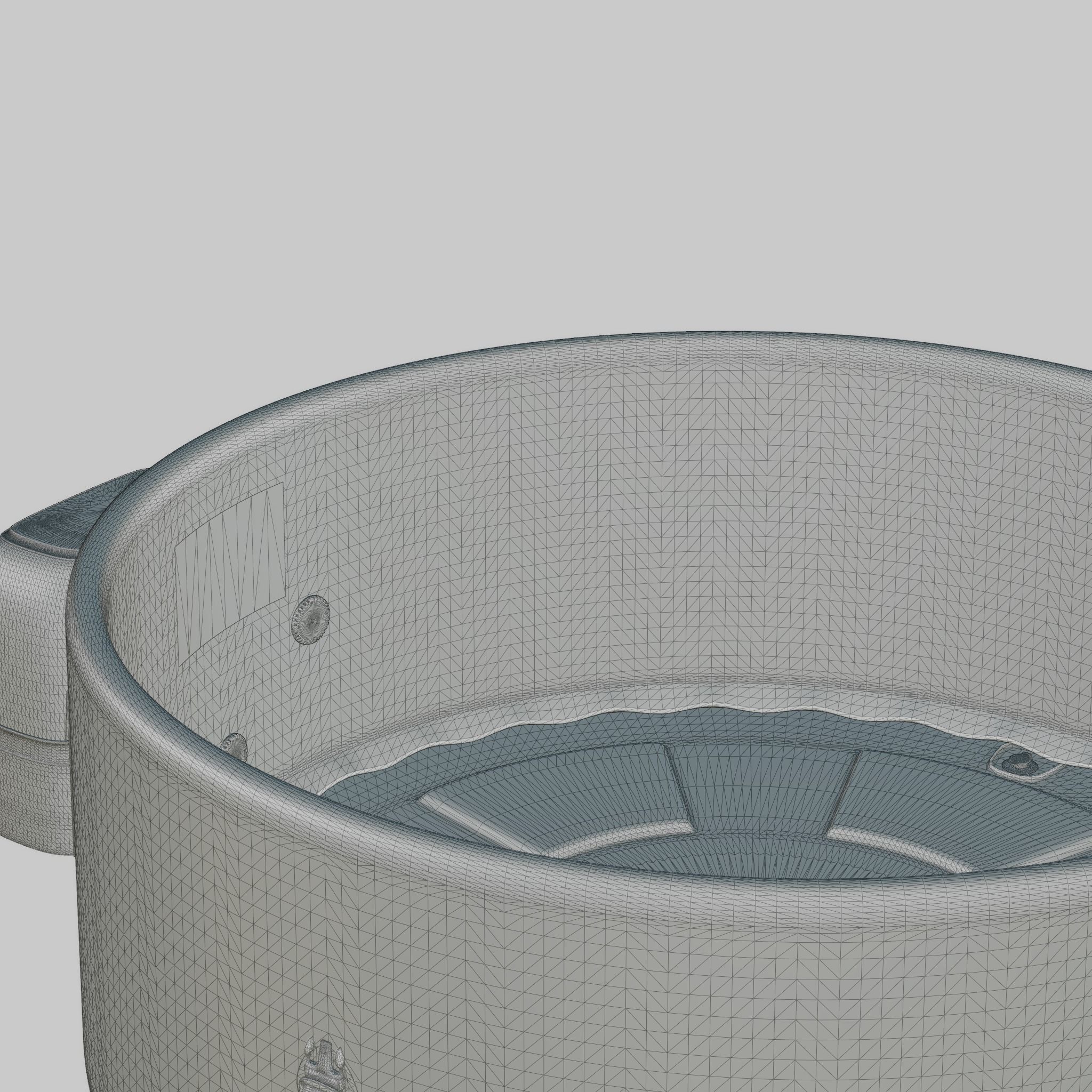 3D model 3D model of Hot Tub Jacuzzi MSPA Mono 6p VR / AR / low-poly ...