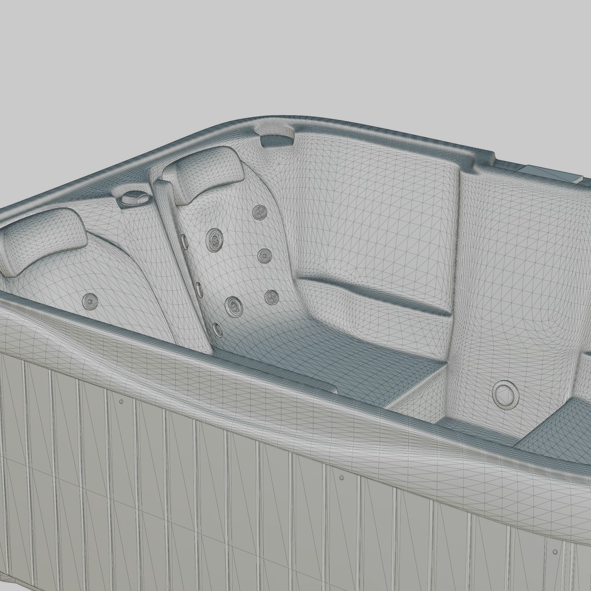 3D model 3D model of Hot Tub Jacuzzi MSPA Tjome VR / AR / low-poly ...