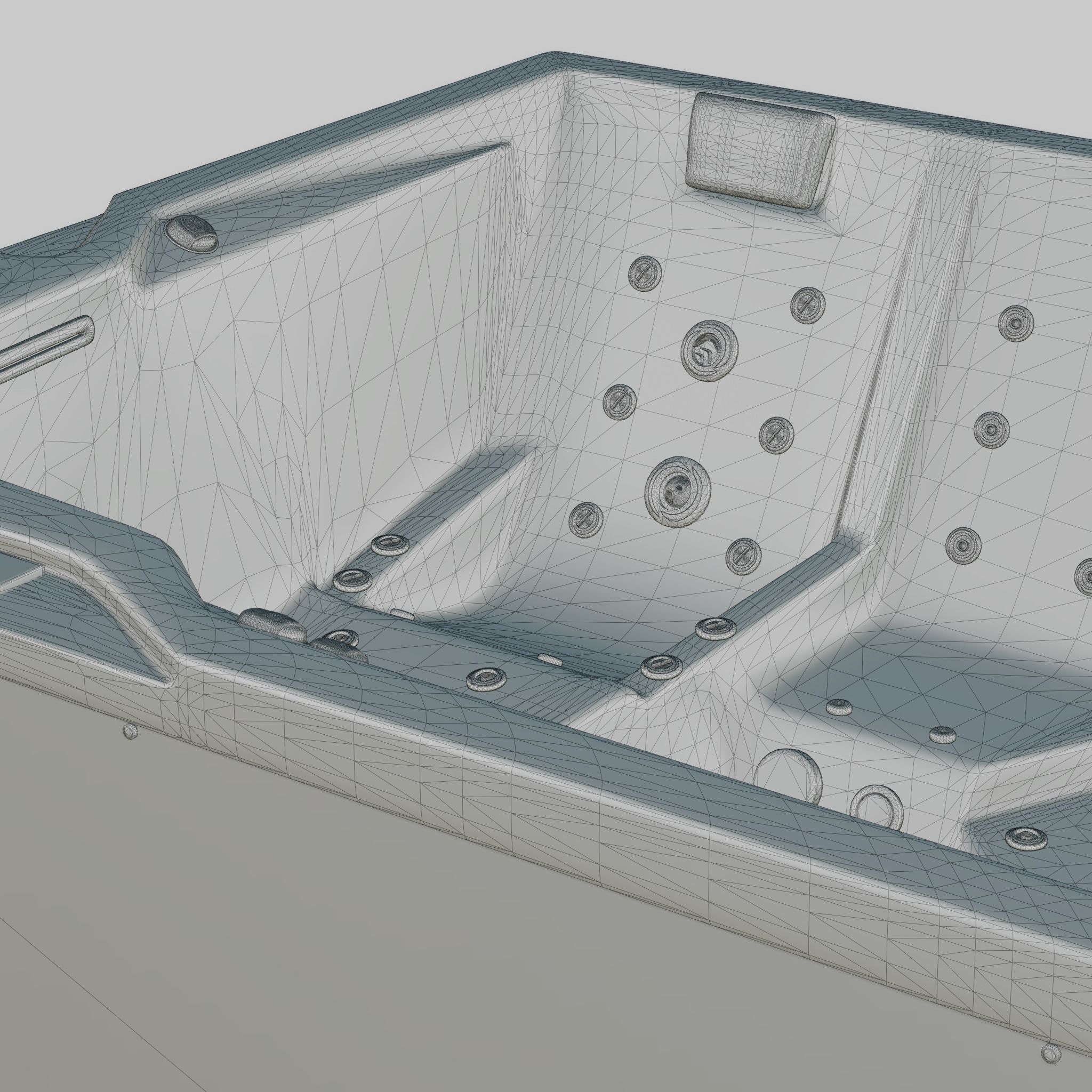 3D model 3D model of Hot Tub Jacuzzi MSPA Gaustablikk VR / AR / low ...