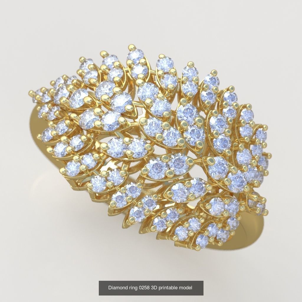 Ring Bracelet Earring and Pendant Set 3D printable model 0015 3D Model Collection | CGTrader