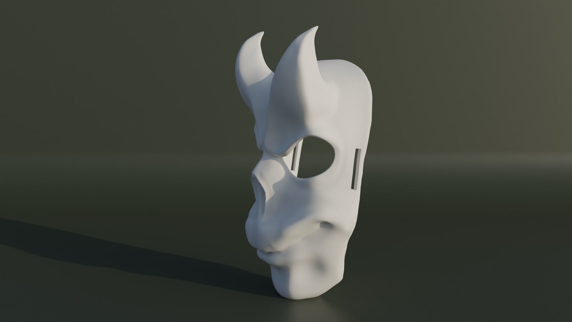 Devil Face Mask - Pig Cosplay Mask 3D model 3D printable | CGTrader