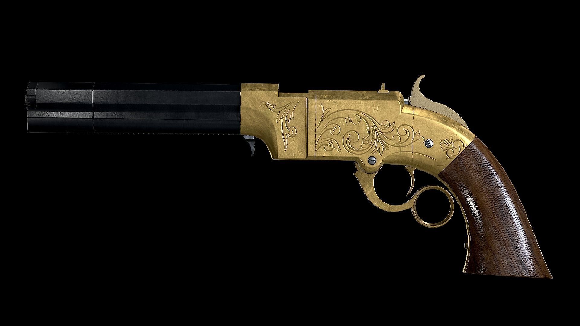 3D model Volcanic Repeating Pistol VR / AR / low-poly | CGTrader