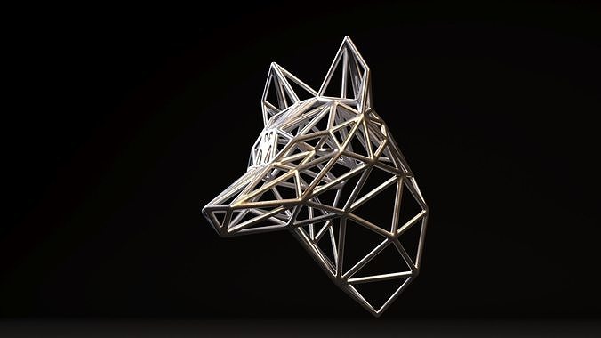 Wolf on the wall 3D model 3D printable | CGTrader