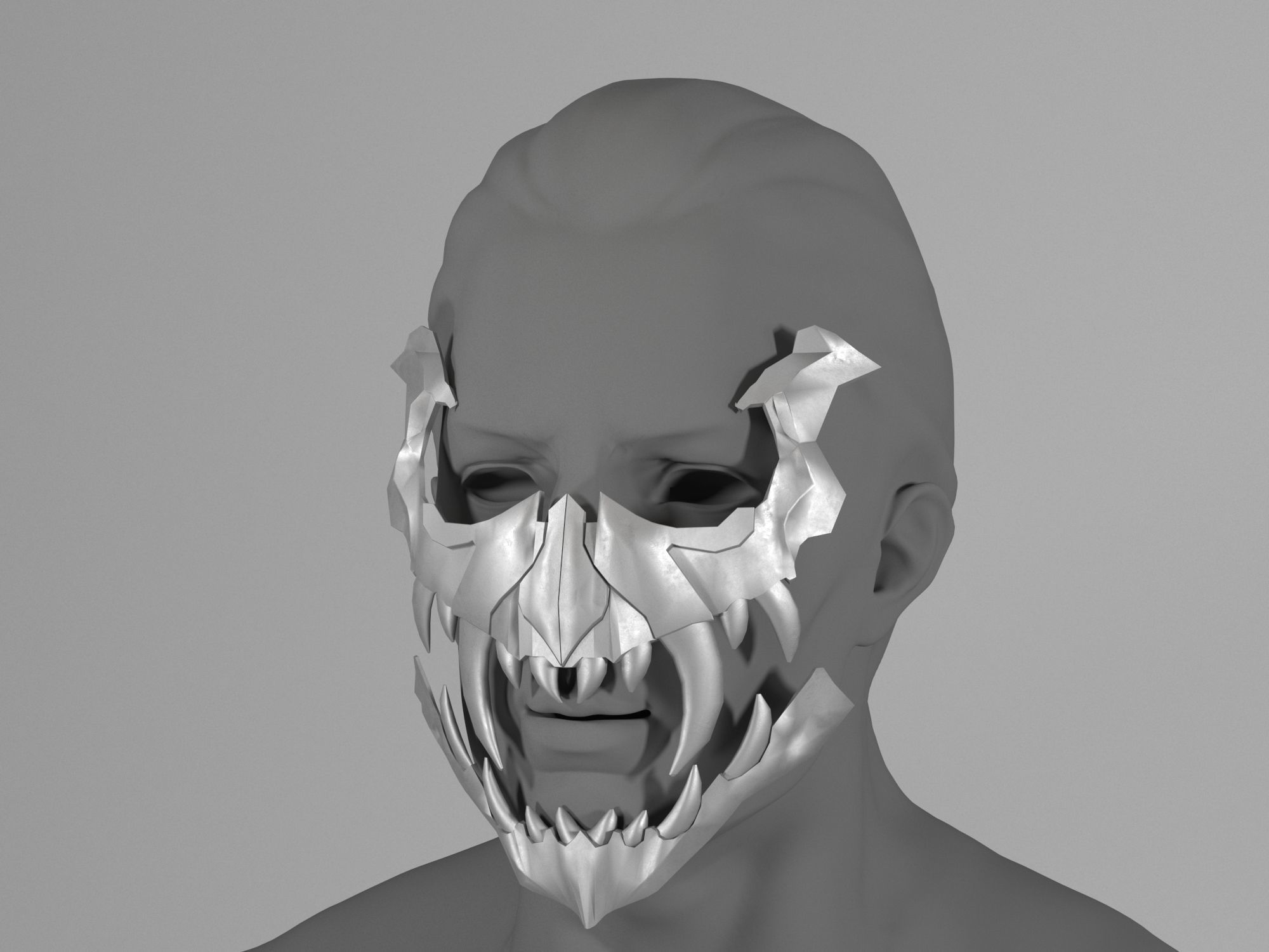 3D model bone mask VR / AR / low-poly | CGTrader