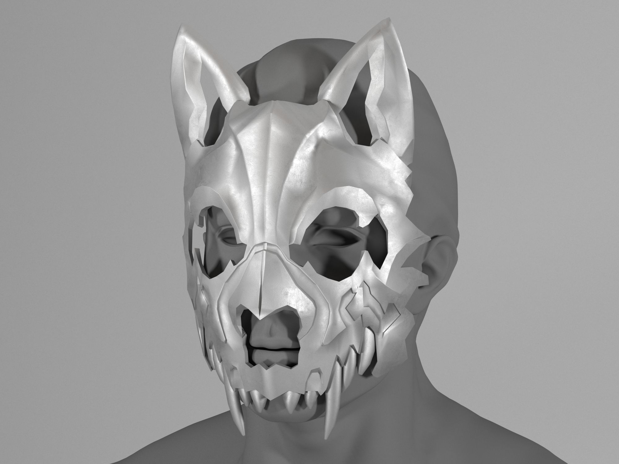 3D model bone mask VR / AR / low-poly | CGTrader